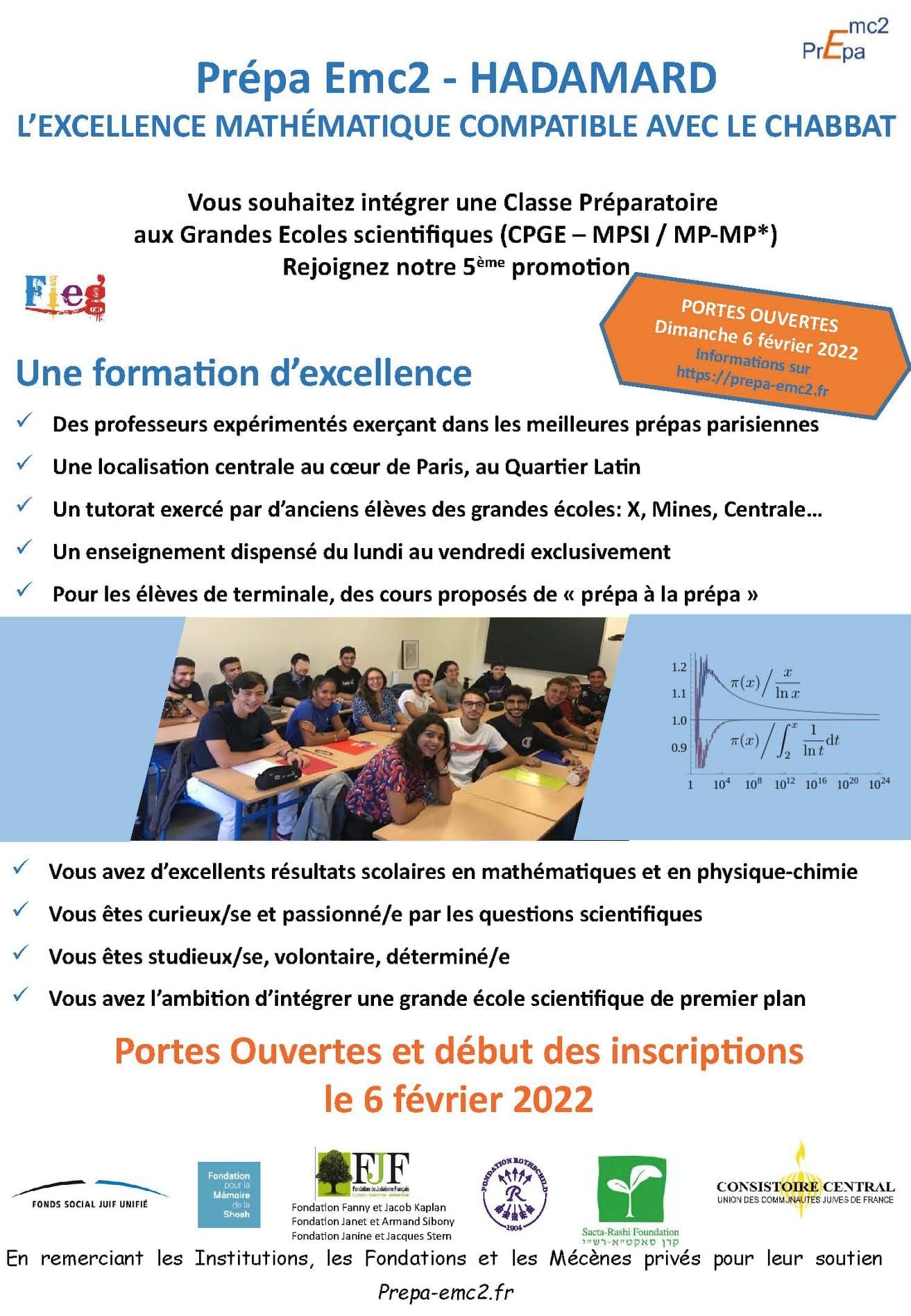 Prépa Emc2-HADAMARD - Paris 06ème